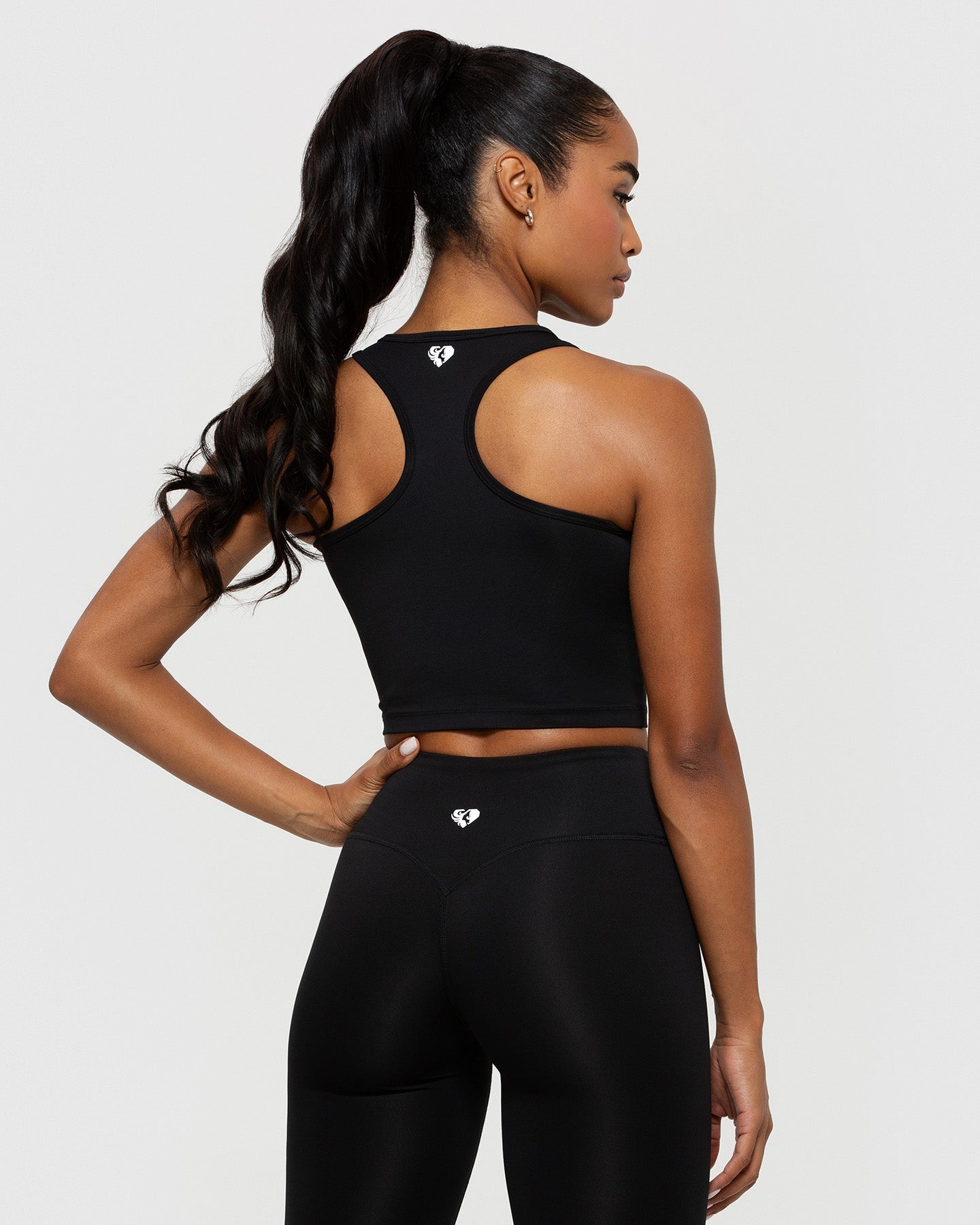 Black Cropped Tank Top - Women's - Racerback Design | Women's Best EU